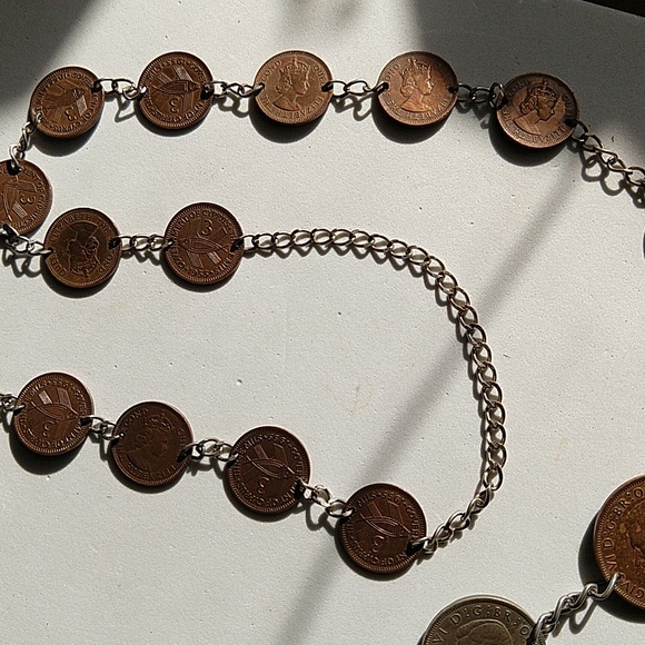 Jewelry | Unique Vintage Coin Necklace Cyprus Penny Two Shillings ...
